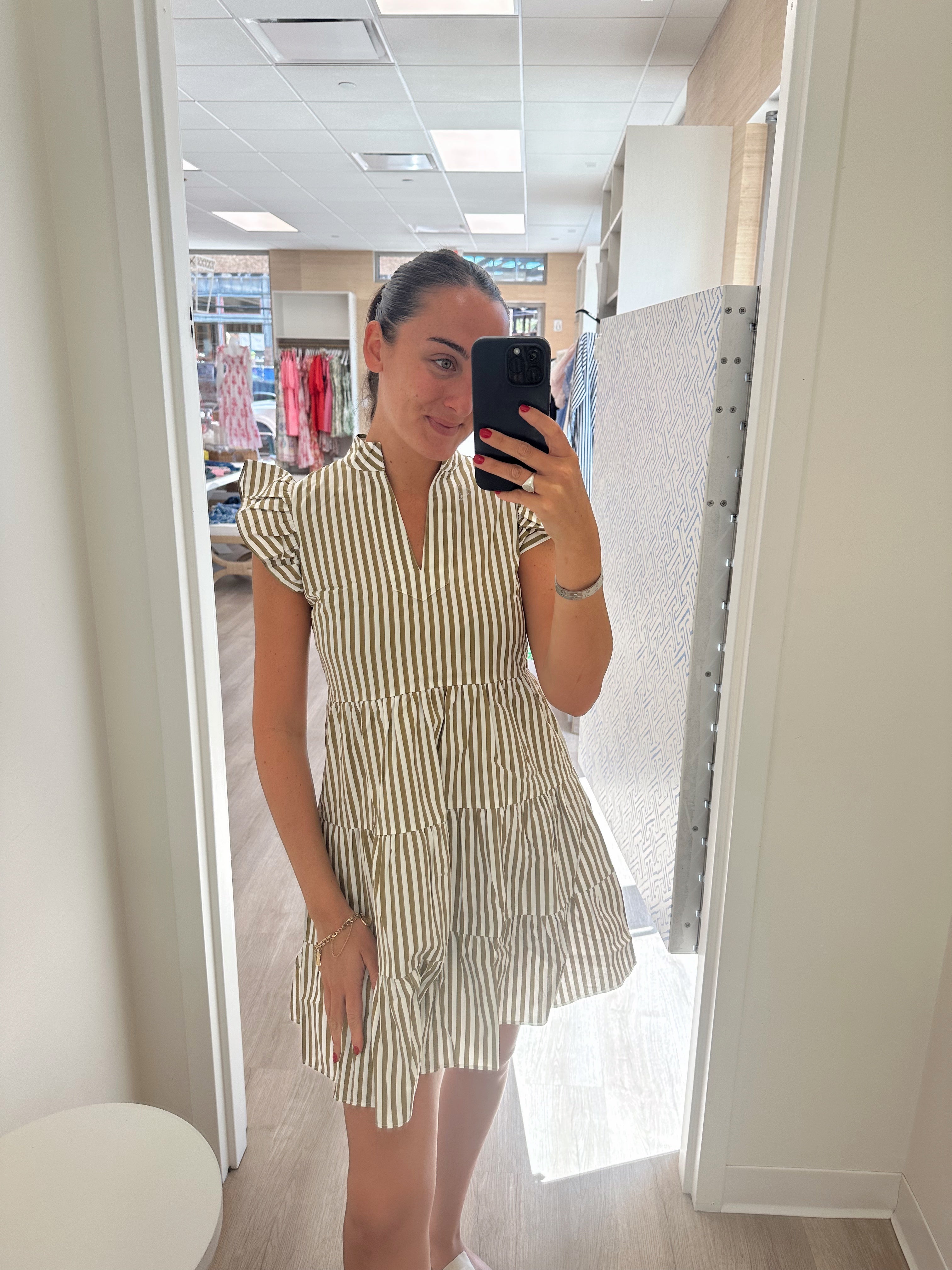 Flutter Sleeve Flare Dress | STSB25203 – Sail to Sable The Cabana